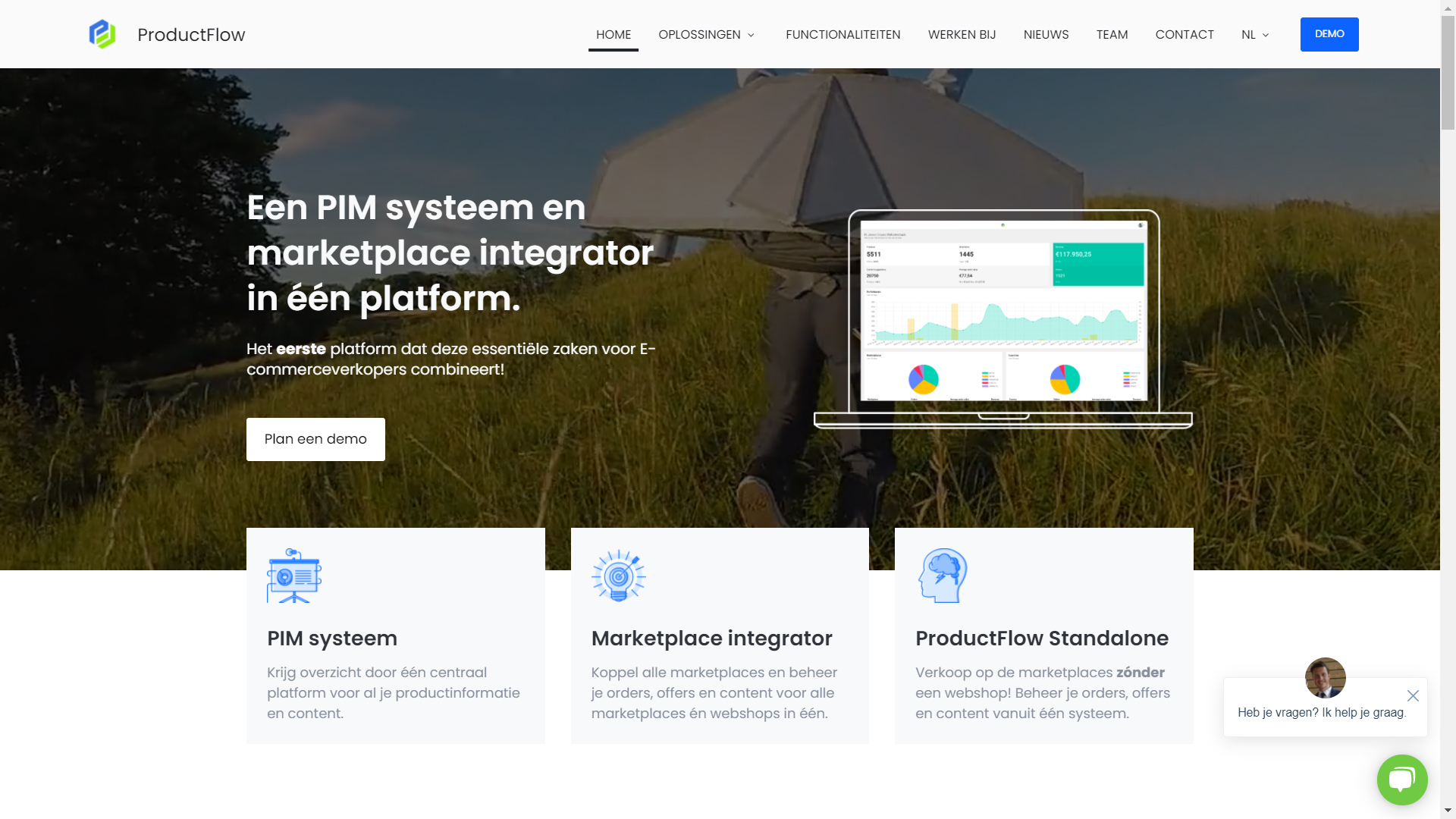 PIM-systeem en marketplace integrator in één platform | ProductFlow